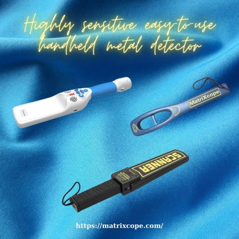 Highly sensitive easy-to-use handheld metal detector